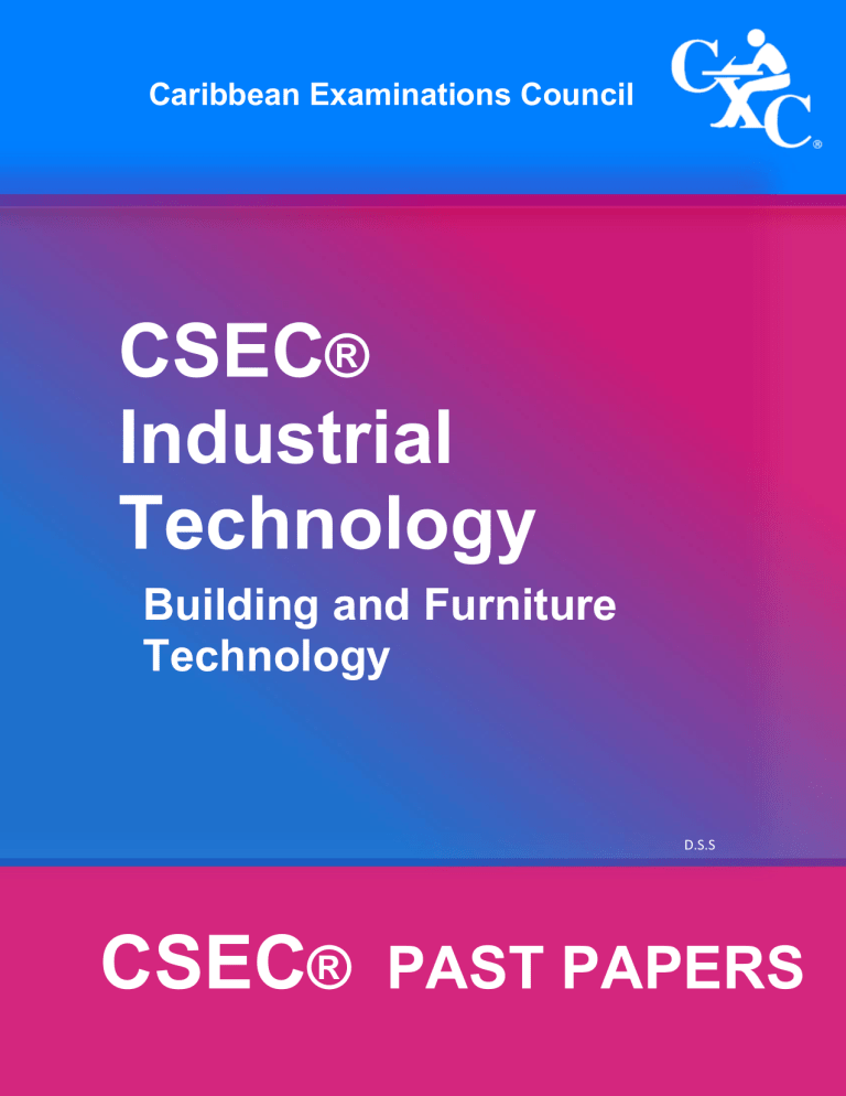 CSEC Industrial Technology Past Paper: Building & Furniture