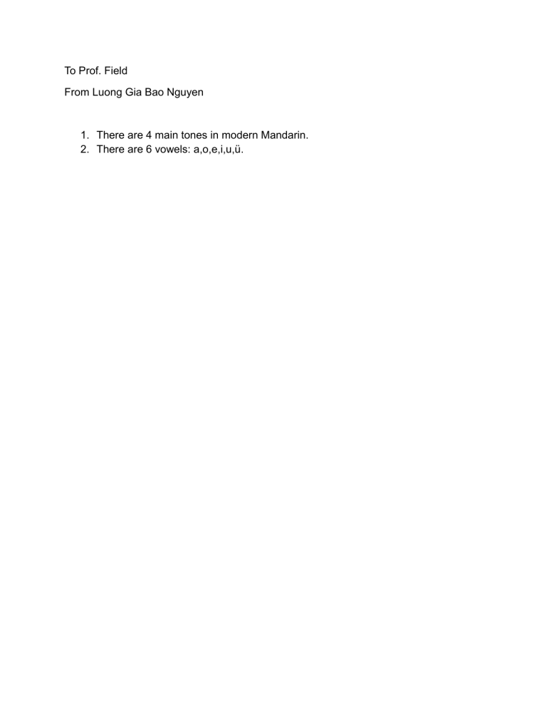 Mandarin Chinese Tones & Vowels: A Quick Guide