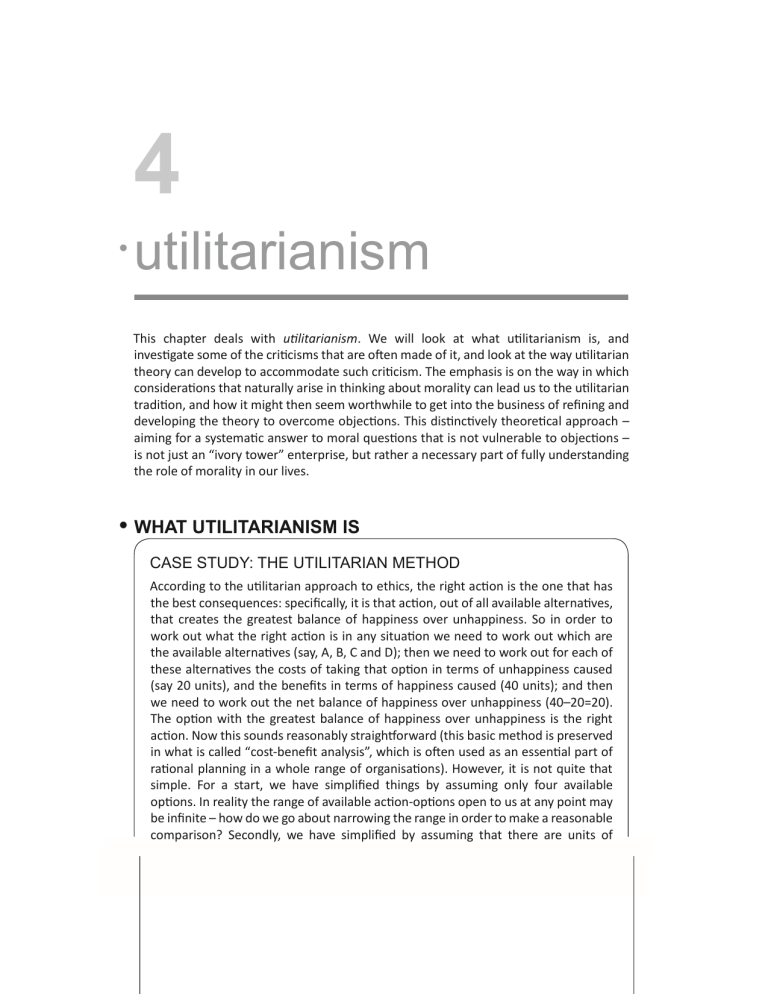 Utilitarianism: Ethics, Consequences, and Happiness
