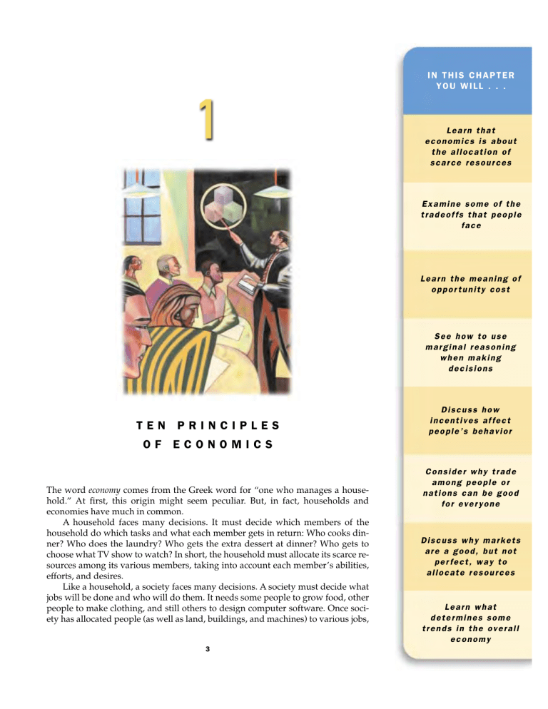 Ten Principles of Economics: Introduction to Scarcity & Tradeoffs