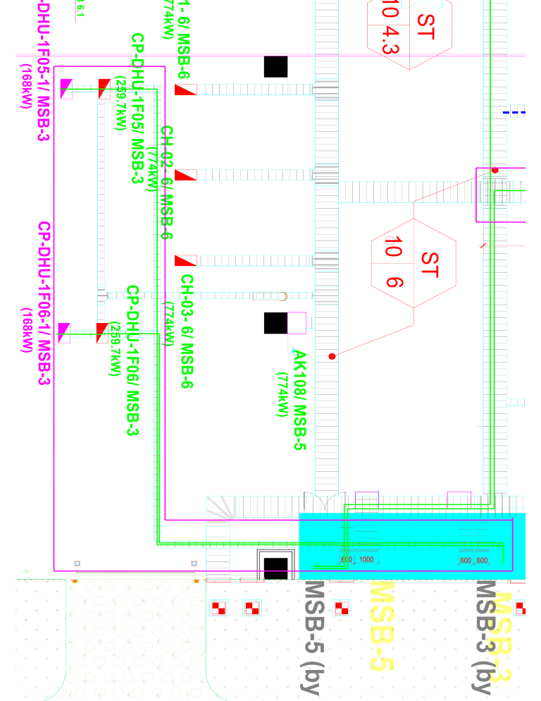 Electrical Single-Line Diagram: MSB & DHU System