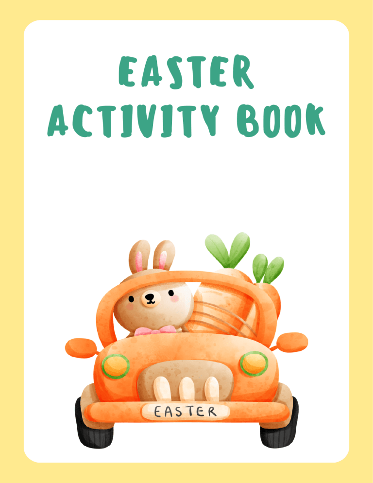 Easter Activity Book for Kids: Puzzles, Games & Learning Fun
