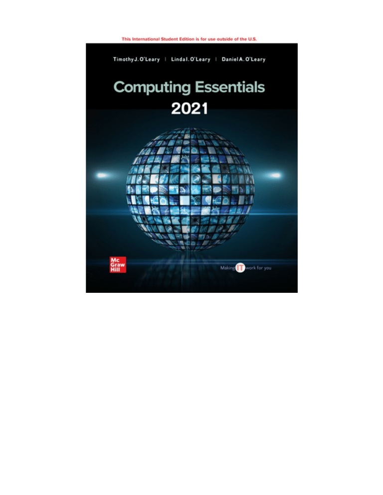 O'Leary T. Computing Essentials 2021