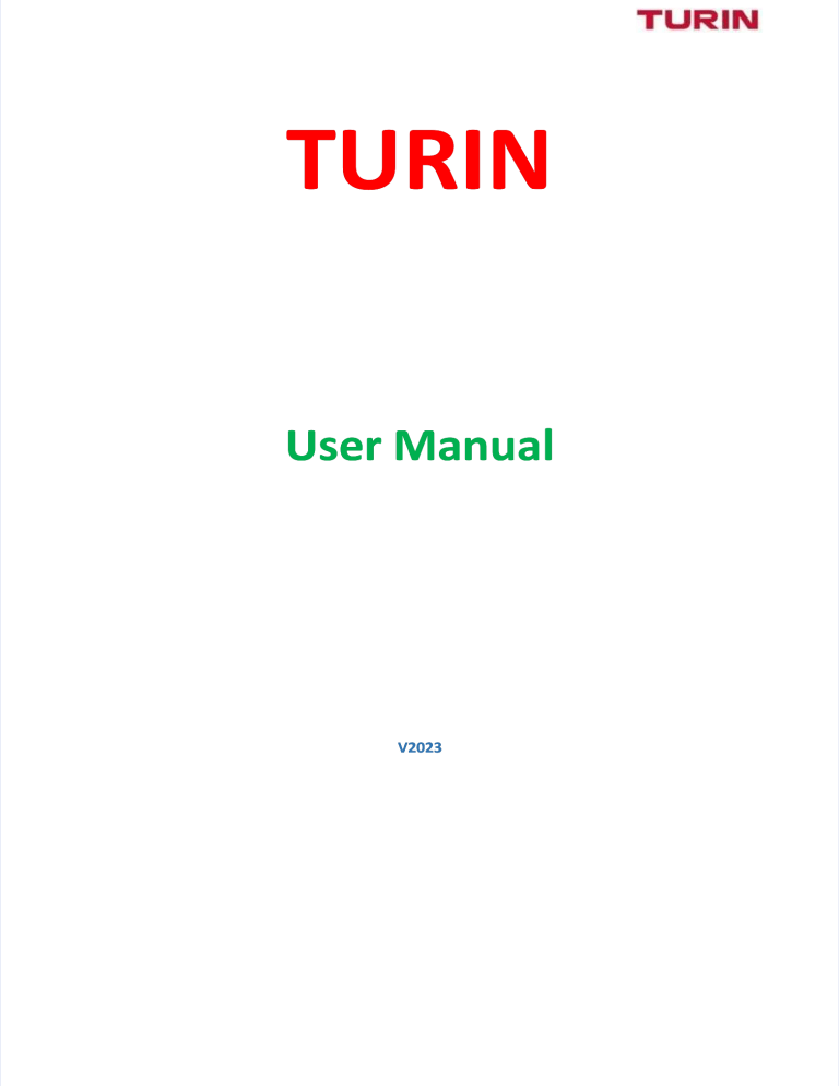 TURIN Robot User Manual V2023