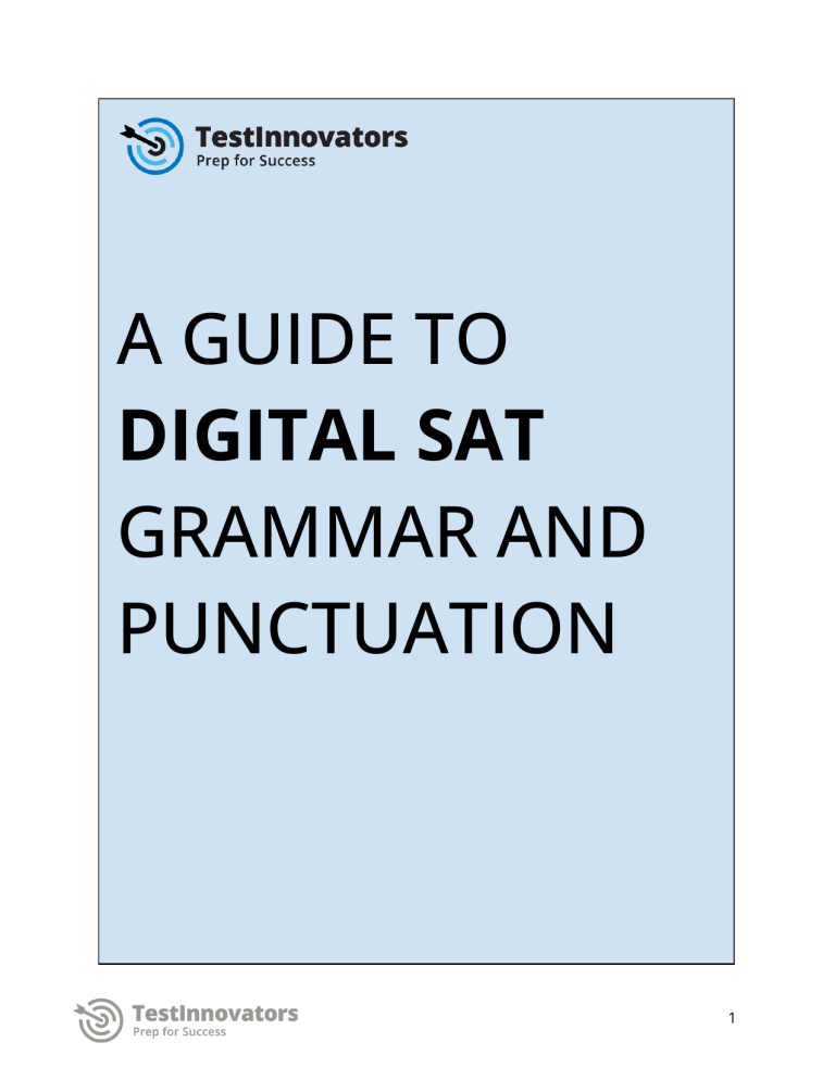 Digital SAT Grammar & Punctuation Guide