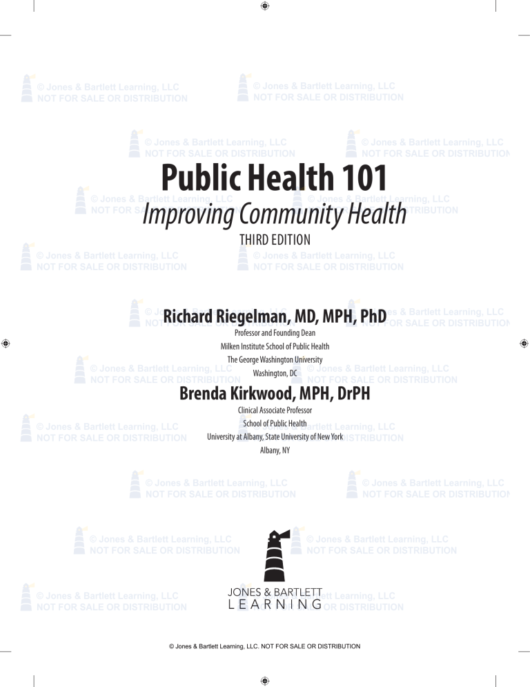 Public Health 101: Improving Community Health, 3rd Edition