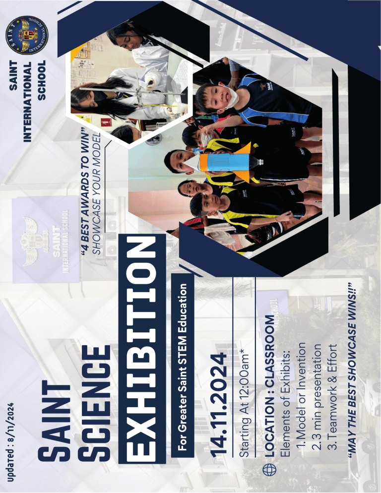 Saint Science Exhibition 2024: STEM Model Showcase & Awards
