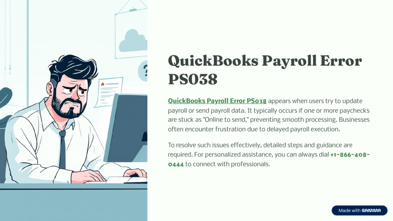 QuickBooks Payroll Error PS038: Fix Guide