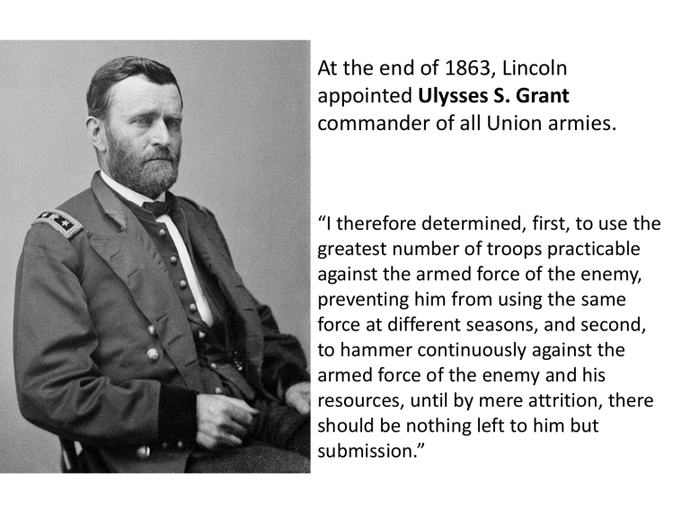 American Civil War: Lincoln, Grant, and Key Turning Points (1863-1864)
