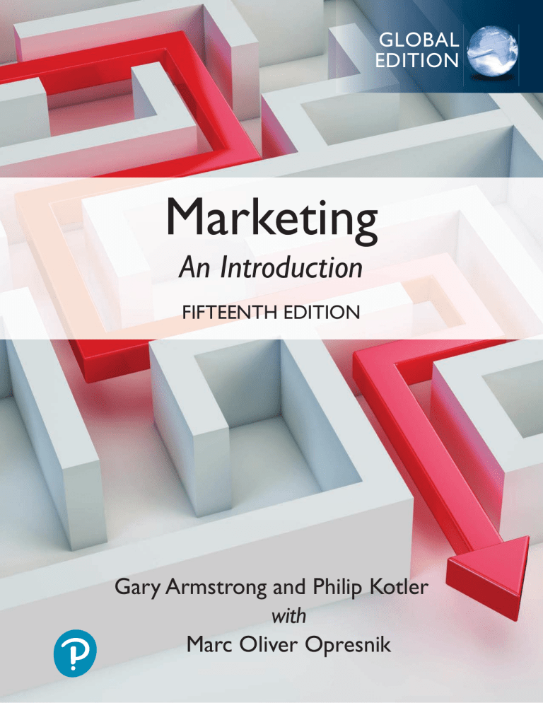 Marketing: An Introduction 15th Edition Textbook