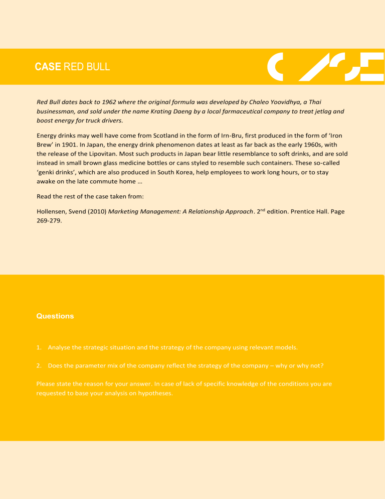Red Bull Case Study: Strategy & Marketing Analysis