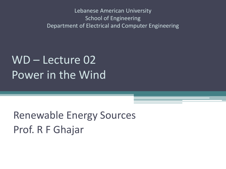 Wind Power Physics & Calculations: Renewable Energy Lecture 02