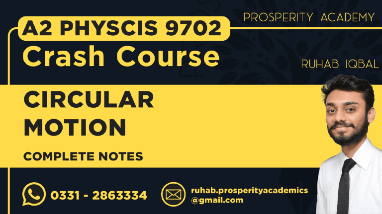 Circular Motion: A2 Physics 9702 Crash Course Notes