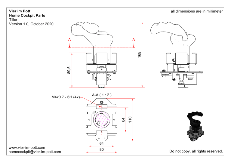 A320 Flight Simulator Cockpit Parts Dimensions