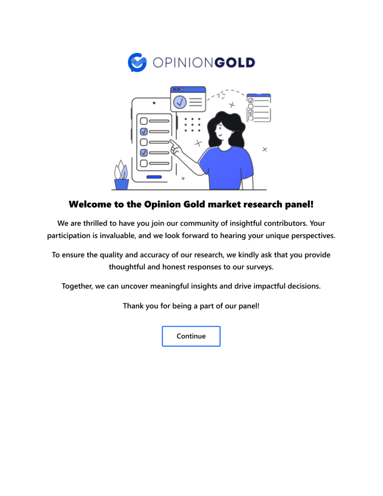 Opinion Gold Market Research Panel: Join & Take Surveys