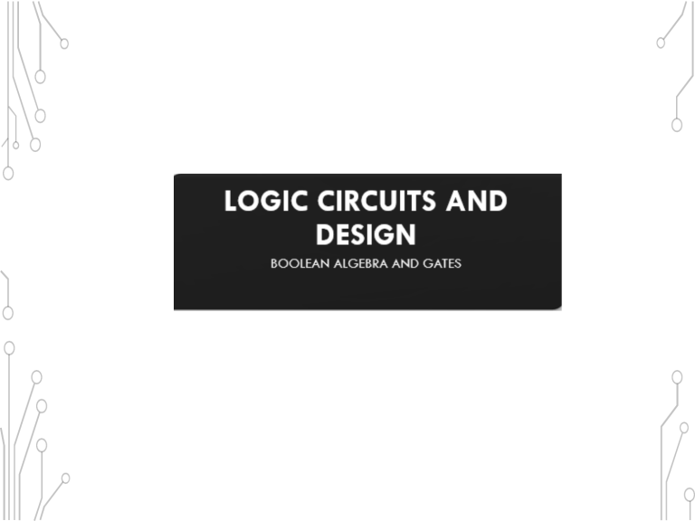 Boolean Algebra and Logic Gates: Laws, Functions, and Minimization