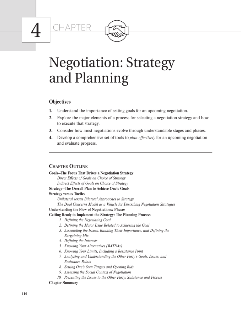 Negotiation Strategy & Planning: Goals, Tactics, & Preparation
