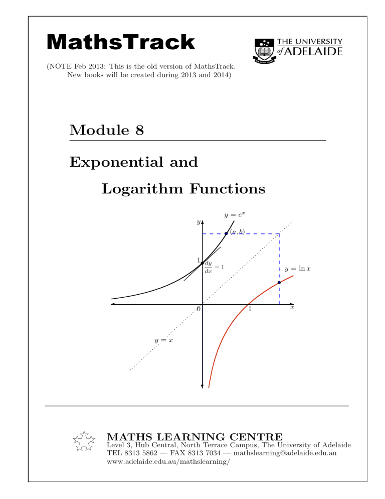 Exponential & Logarithm Functions Module
