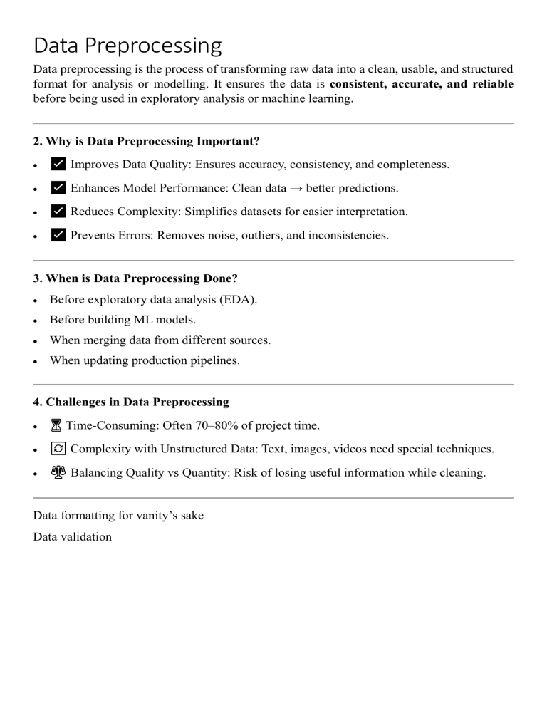 Data Preprocessing Guide: Steps, Importance & Challenges for ML