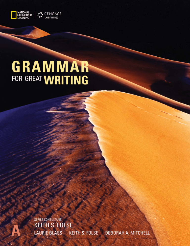 Grammar for Great Writing A: Student Book for English Language Learners