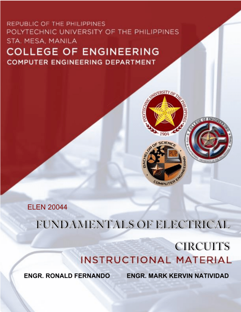 Fundamentals of Electrical Circuits: Instructional Material for Engineering