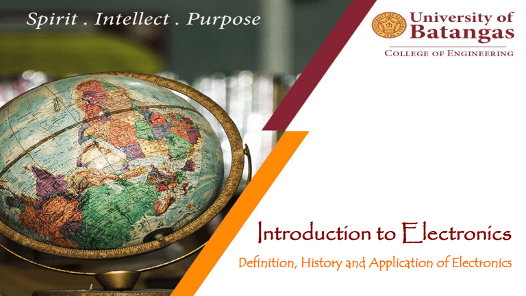 Introduction to Electronics: Definition, History & Applications