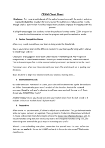 CESIM Cheat Sheet: Business Simulation Guide