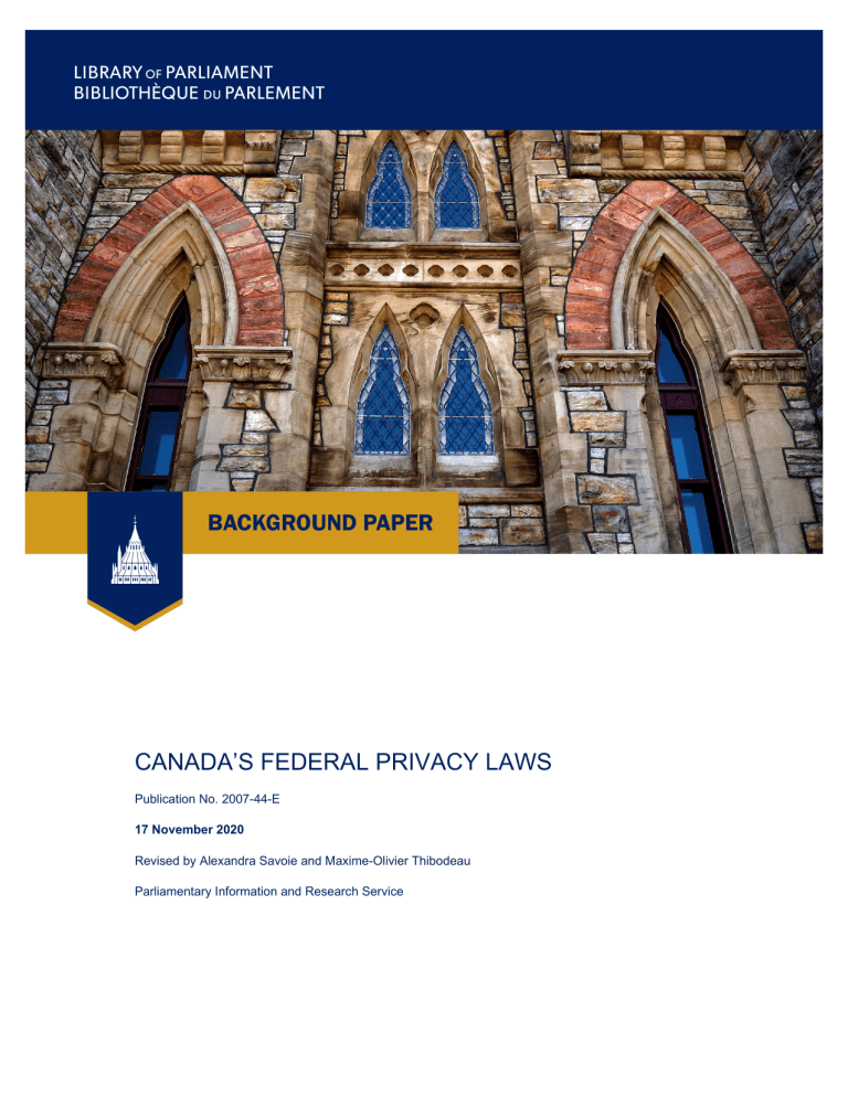 Canada's Federal Privacy Laws: An Overview