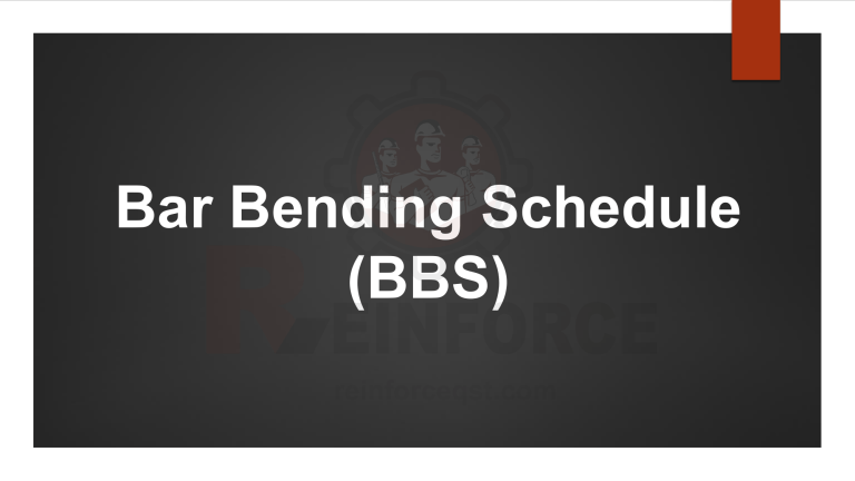 Bar Bending Schedule (BBS) Guide: Reinforcement Detailing & Calculations