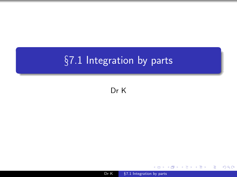 Integration by Parts: Calculus Explained with Examples | Dr K