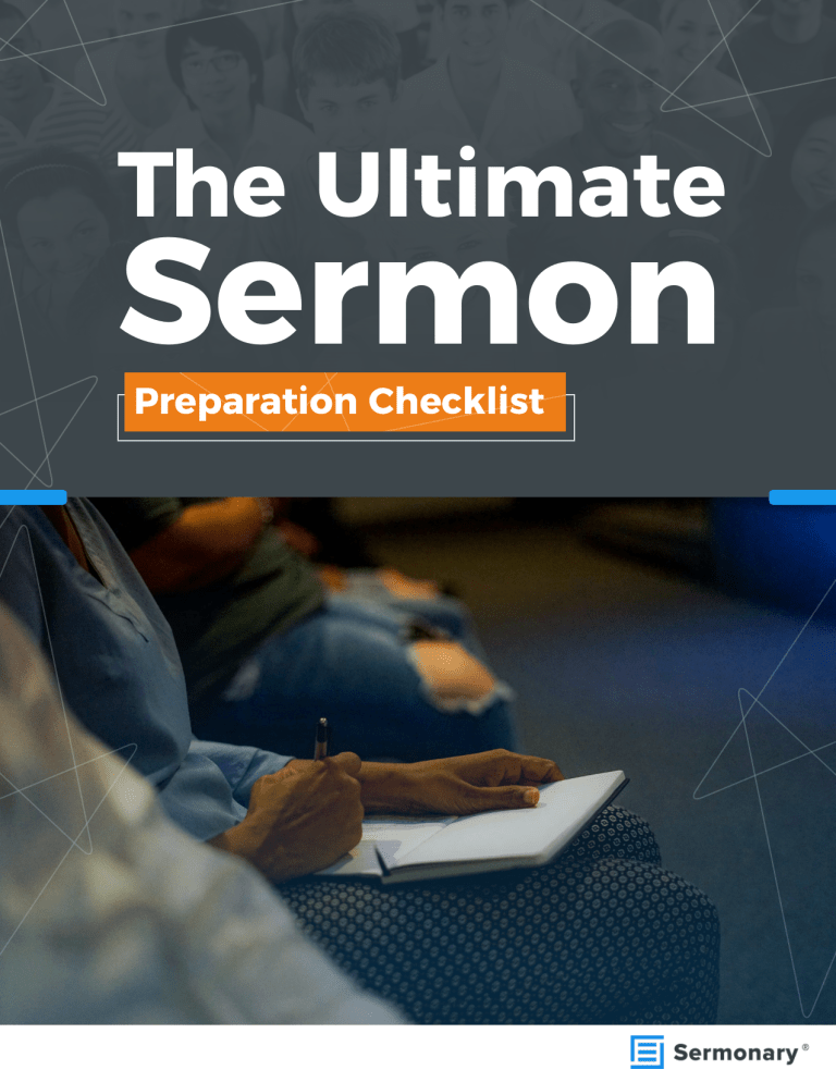 Sermon Preparation Checklist The Ultimate Guide