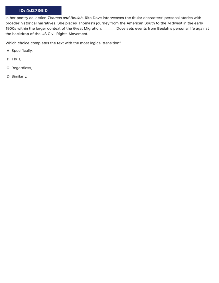 Sentence Completion: Logical Transitions Practice