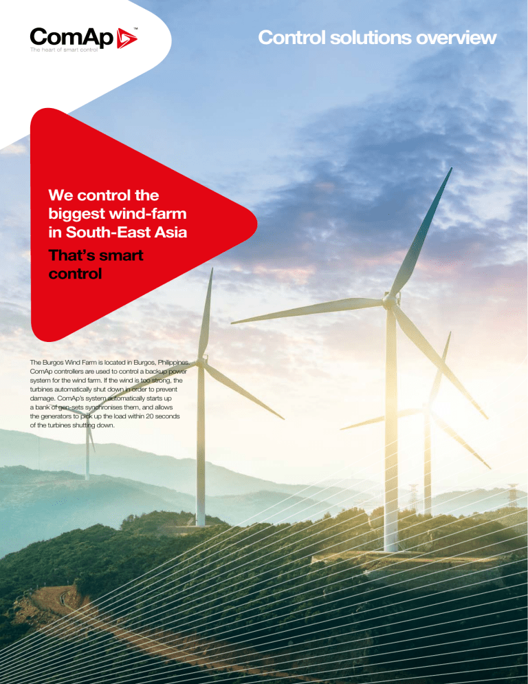 ComAp Control Solutions Overview: Power Management & Backup