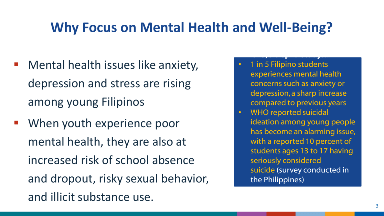 Mental Health & Well-being in Schools: A Presentation