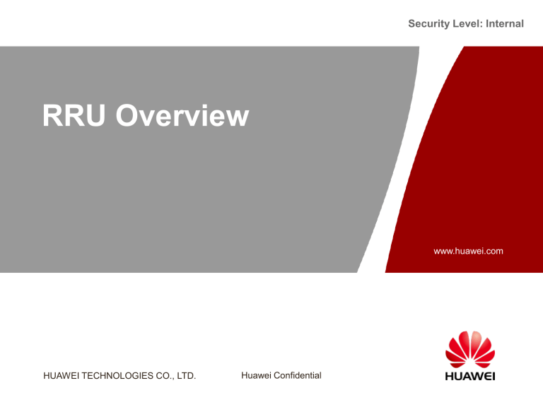 Huawei RRU Overview: Features, Specs & Installation