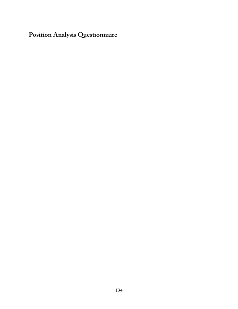 Position Analysis Questionnaire (PAQ) Explained