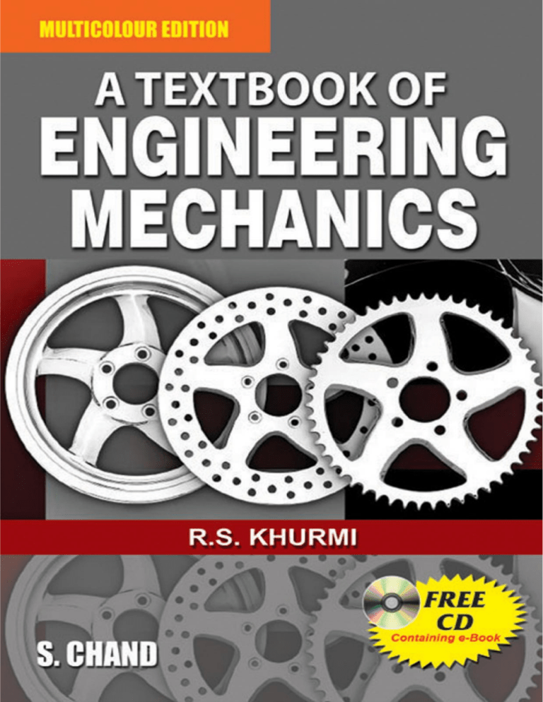 Engineering Mechanics Textbook (SI Units) by R.S. Khurmi