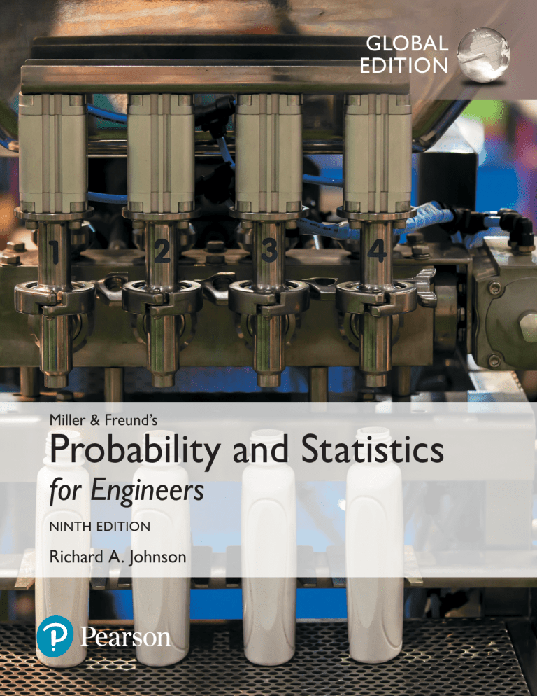 Miller & Freund's Probability and Statistics for Engineers, 9th Ed.
