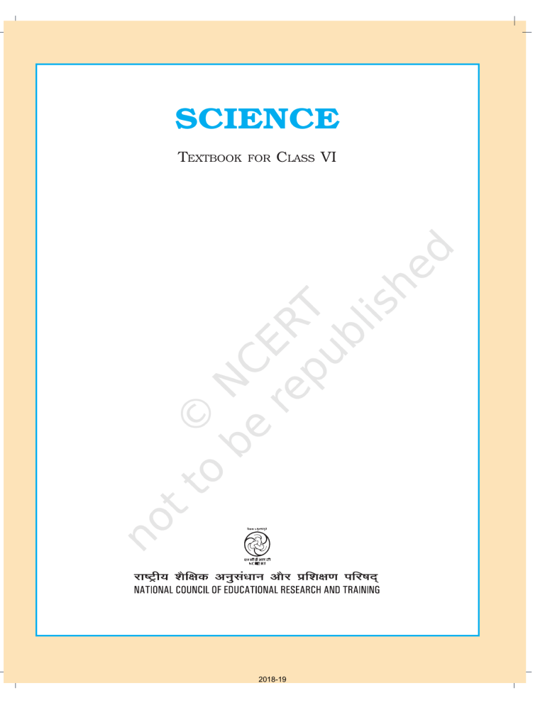 Science Textbook for Class 6 | NCERT | Middle School Education
