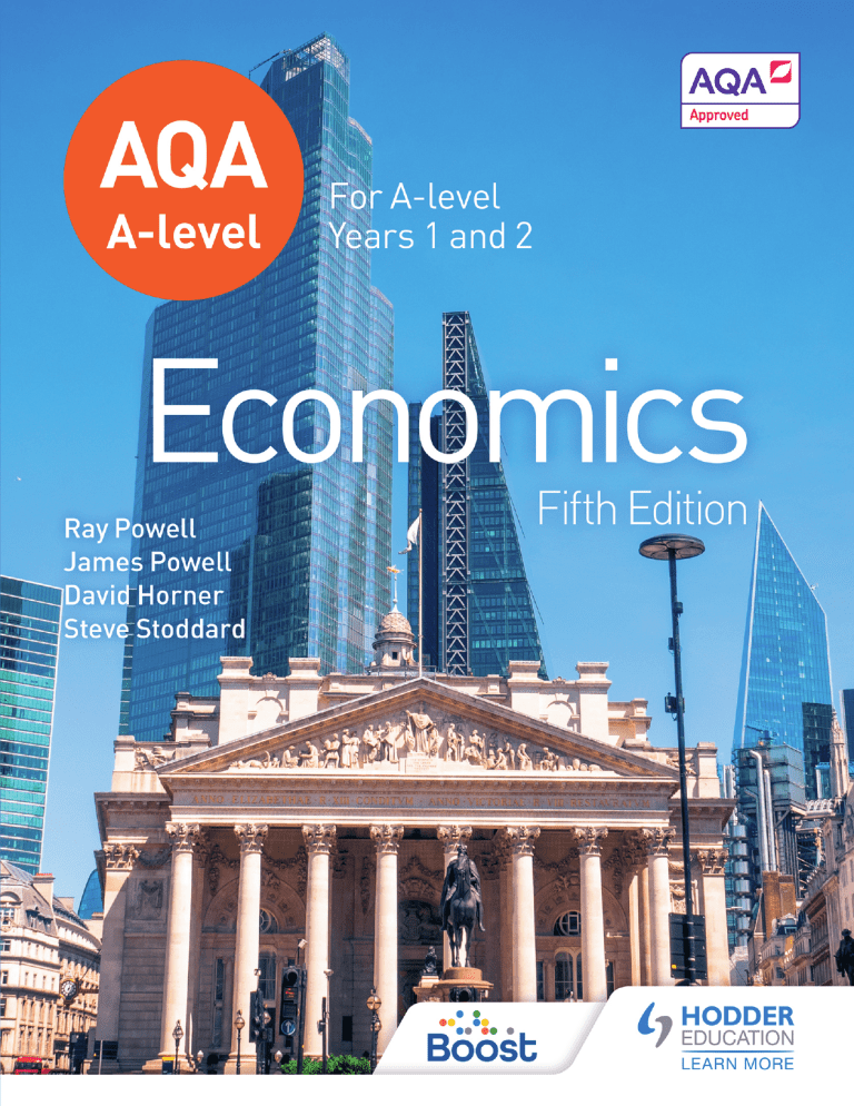 AQA A-level Economics Textbook: Fifth Edition for Years 1 and 2