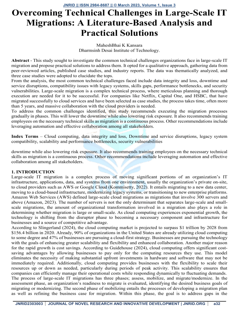 Overcoming IT Migration Challenges: Analysis & Practical Solutions