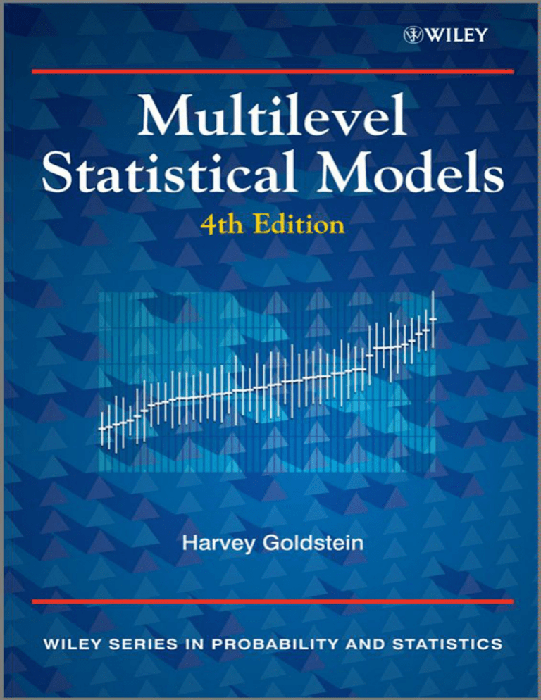 Multilevel Statistical Models: 4th Edition