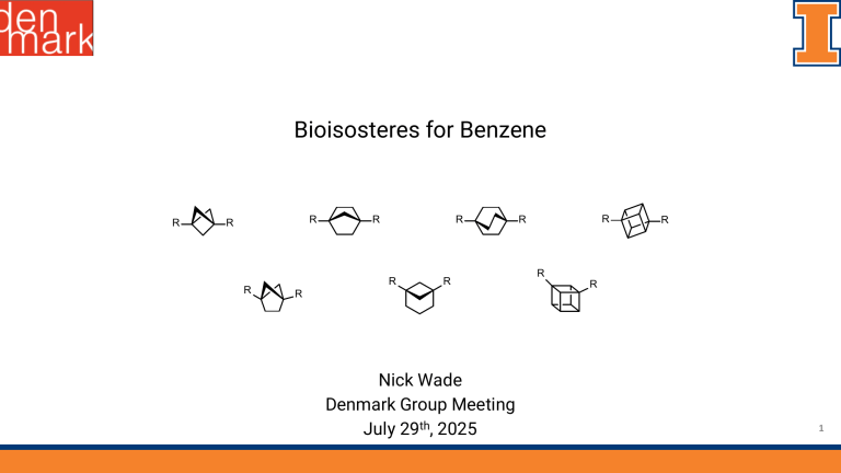 Bioisosteres for Benzene: A Medicinal Chemistry Perspective