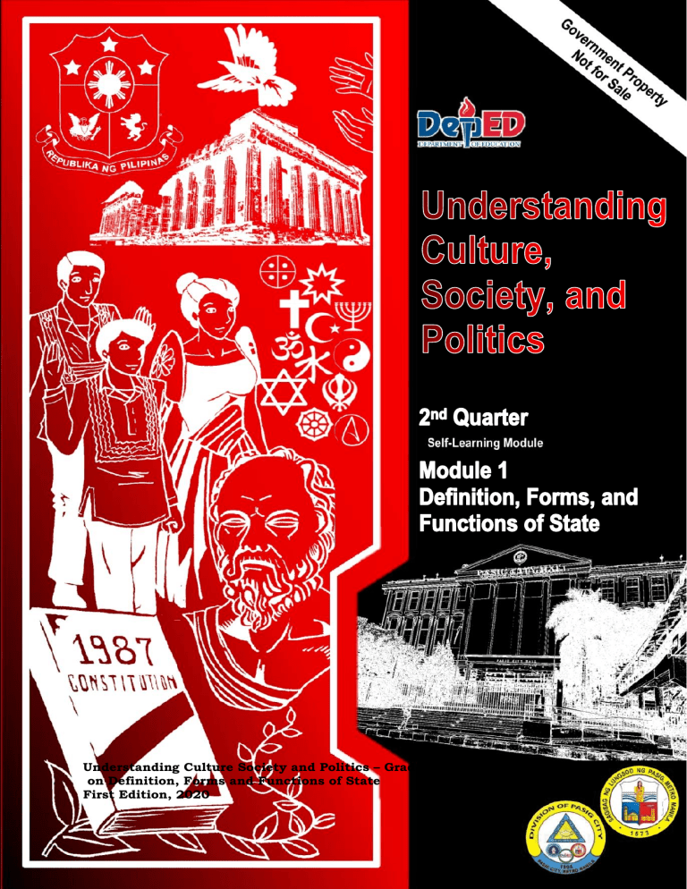 UCSP: Definition, Forms, and Functions of State - Grade 11