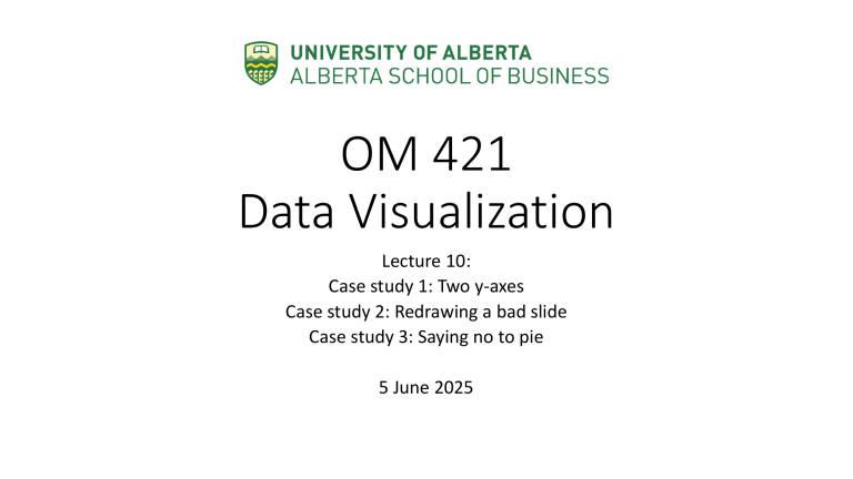 Data Visualization: Case Studies & Techniques