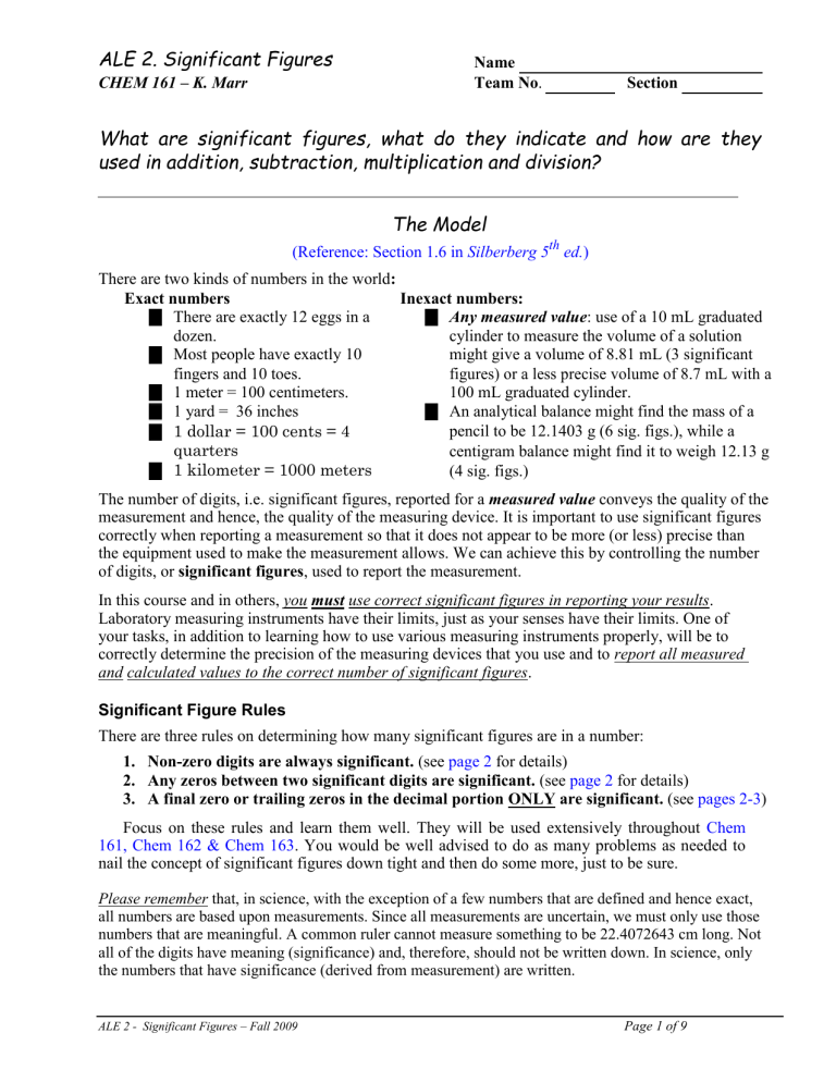 Significant Figures in Chemistry: Rules, Calculations & Examples