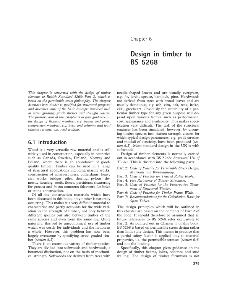 Timber Design to BS 5268: Permissible Stress, Grading & Strength Classes