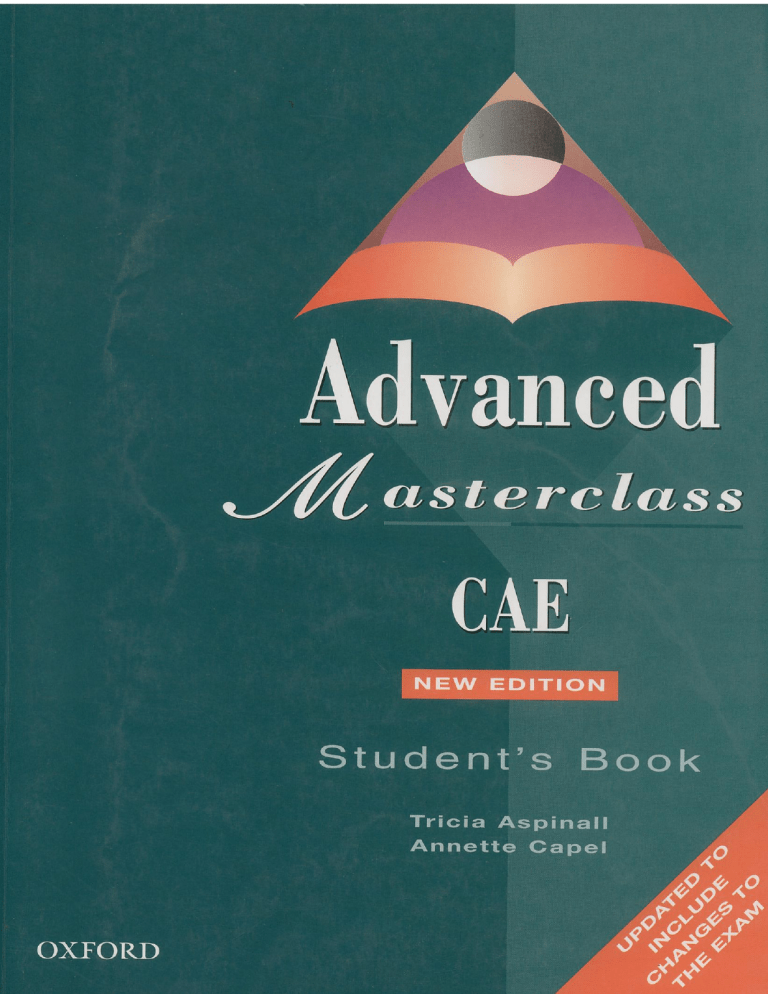 Advanced Masterclass CAE Student's Book | English Exam Prep