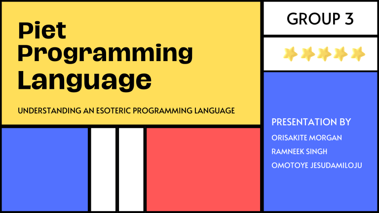 Understanding Piet: An Esoteric Programming Language Presentation