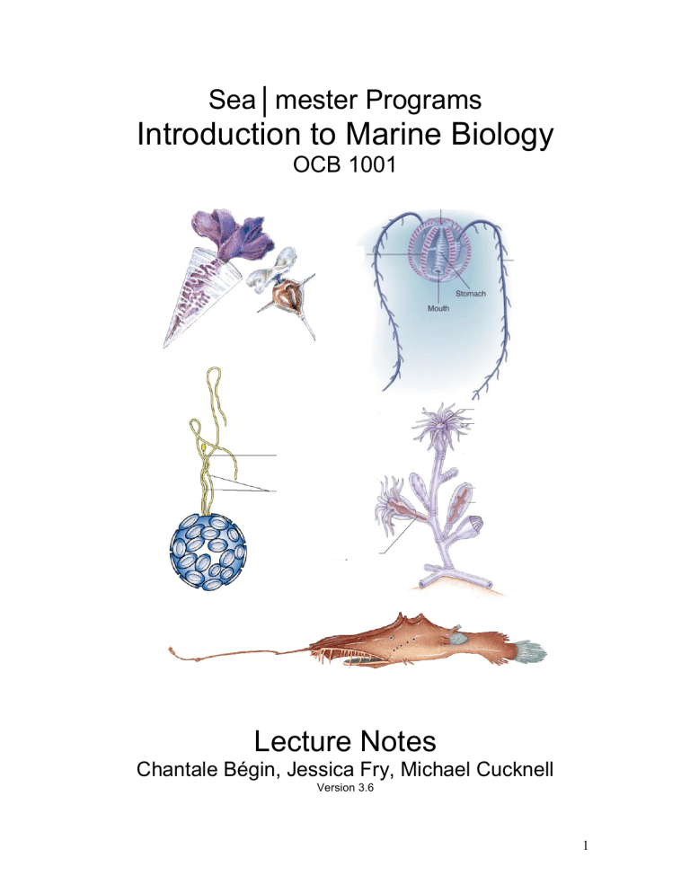 Marine Biology Lecture Notes: Introduction, History & Scientific Method